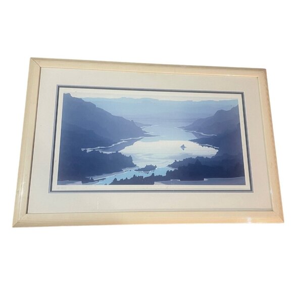 jerry schurr | Art | Jerry Schurr White Large Framed Print 985 Lake ...
